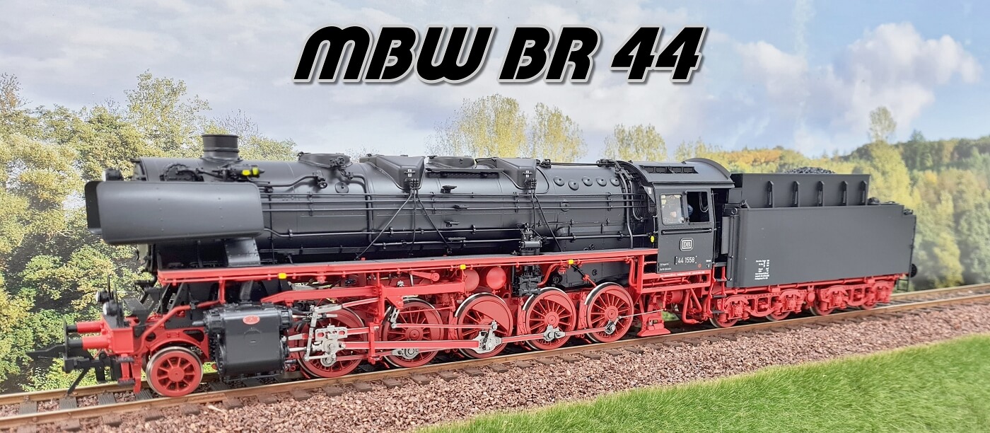 MBW-Spur-0-BR44 Metall-digital-1-45-Dampflok | modelleisenbahn24